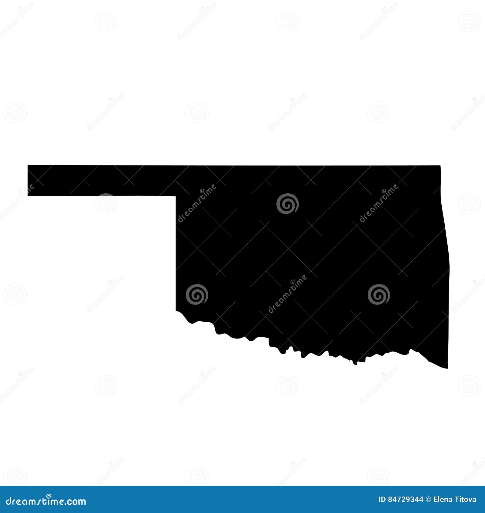 Oklahoma Map. Cartoon Vector | CartoonDealer.com #156621281