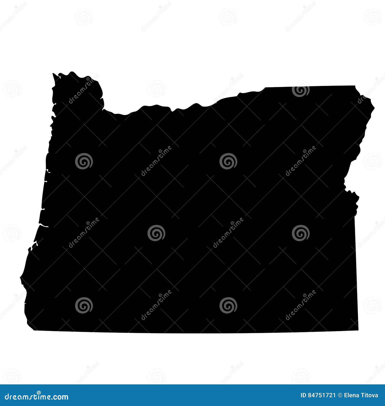 State Of Oregon Map Environment Eco Outline Stock Image | CartoonDealer ...