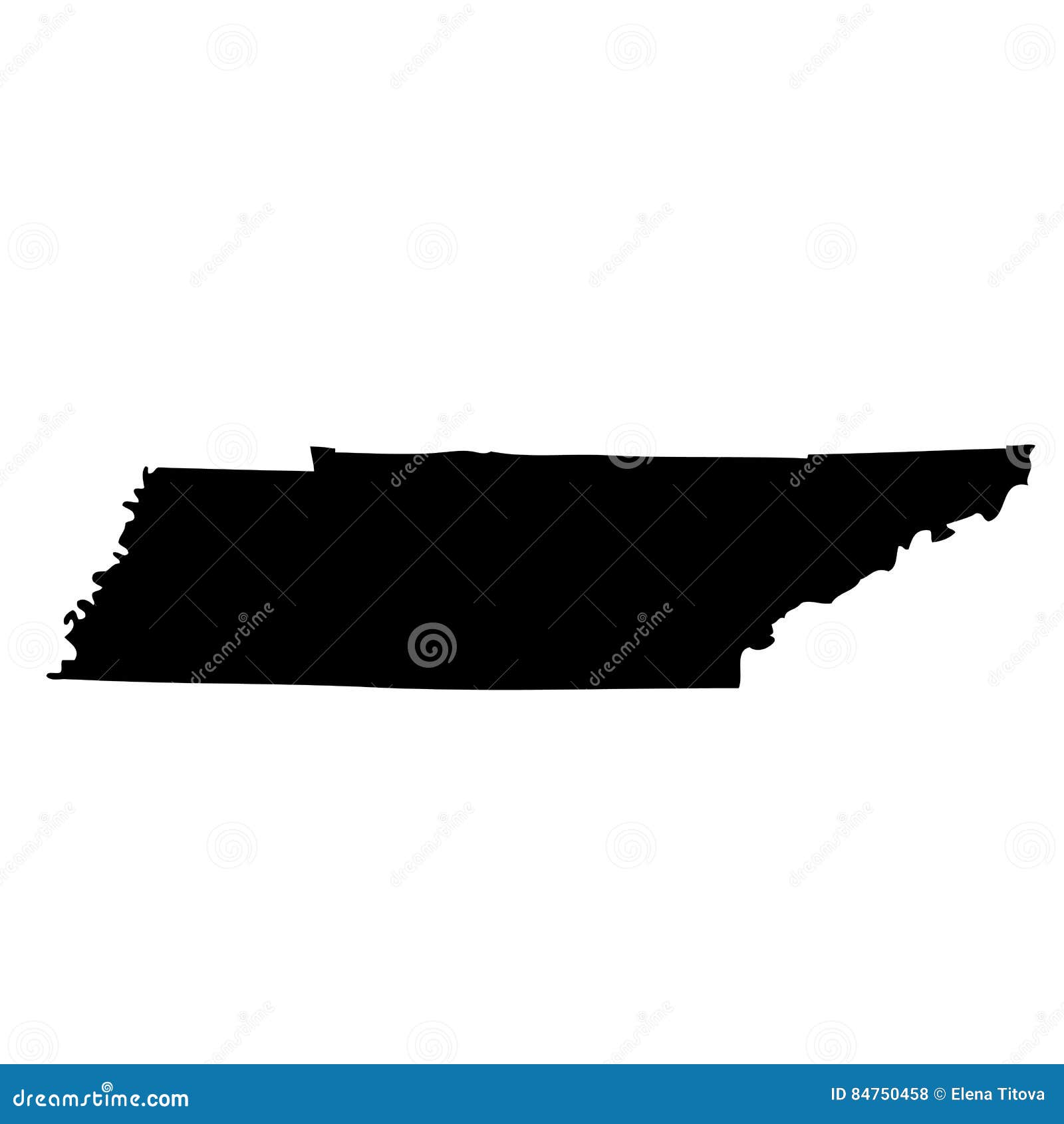 State Of Tennessee Road Sign In The Shape Of The State Map With The ...
