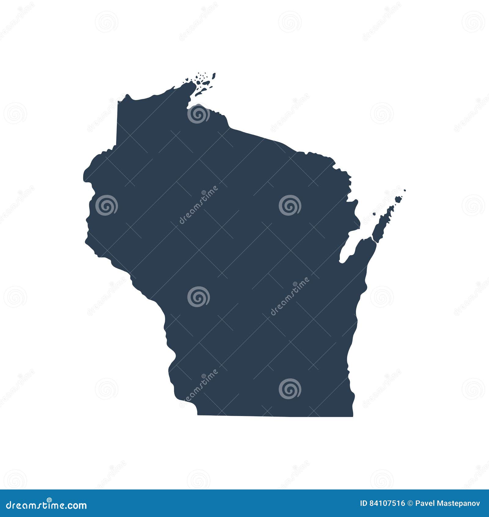 Wisconsin Map. State And District Map Of Wisconsin. Political Map Of ...