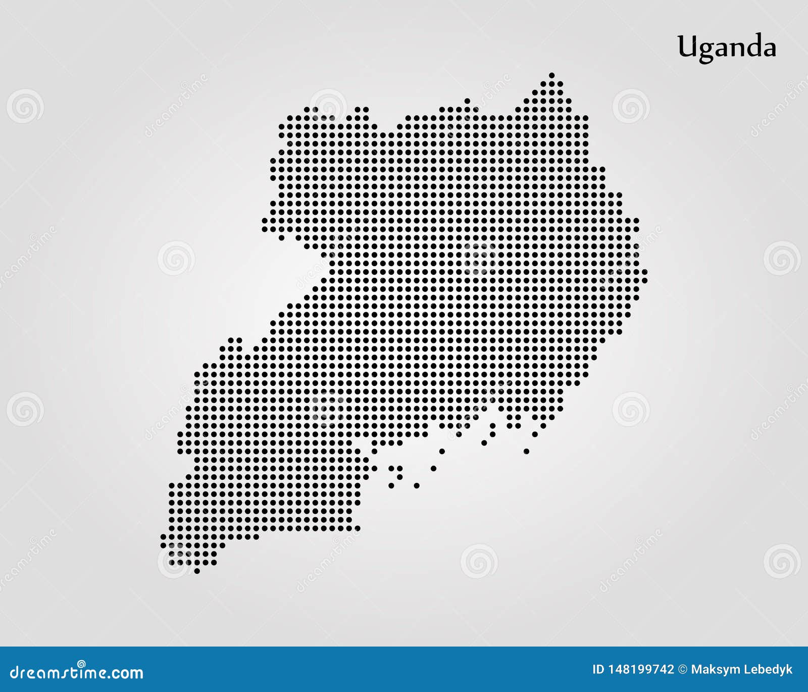 Map of Uganda. Vector Illustration. World Map Stock Illustration ...