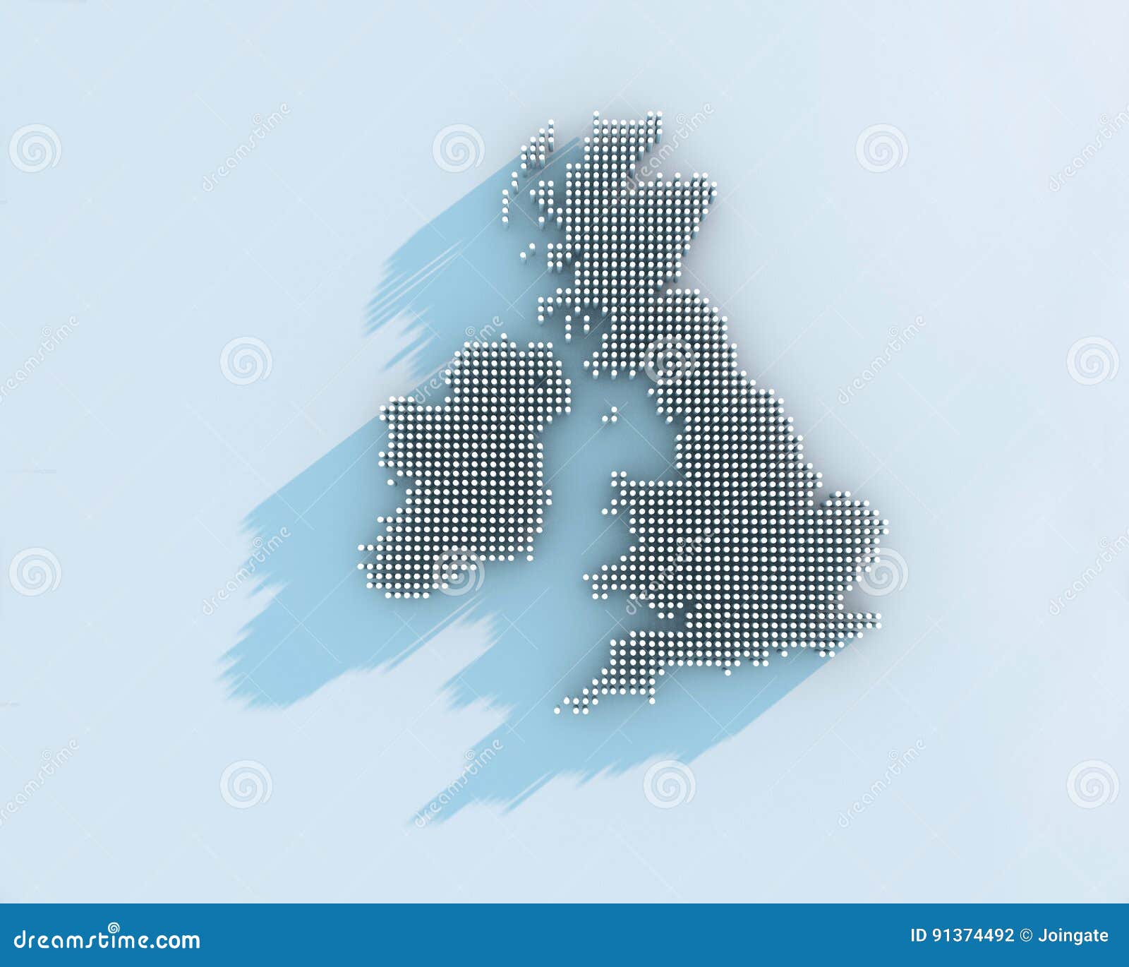 Map of the uk with dots stock illustration. Illustration of isles ...