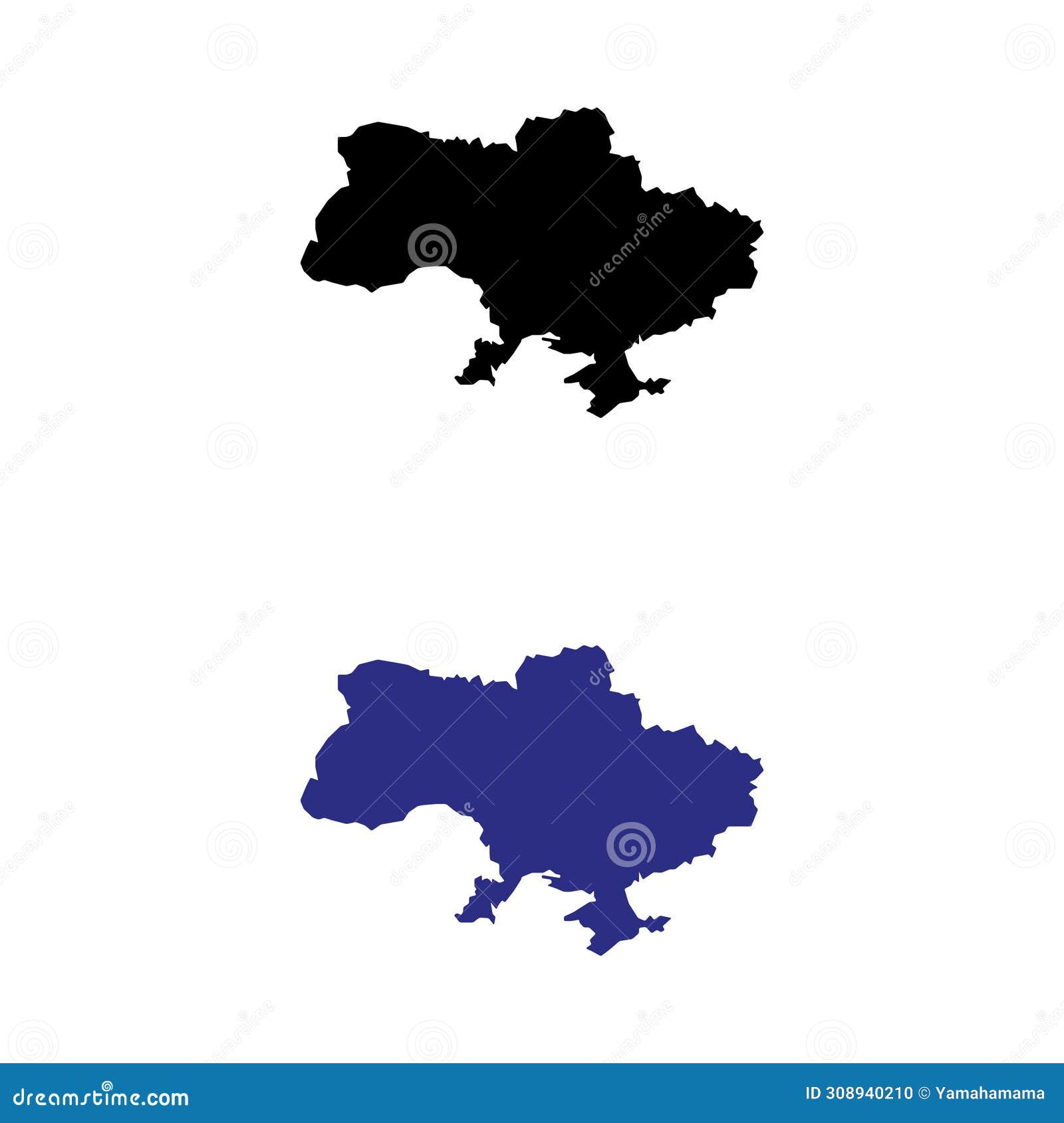 Map Ukraine stock vector. Illustration of icon, geography - 308940210