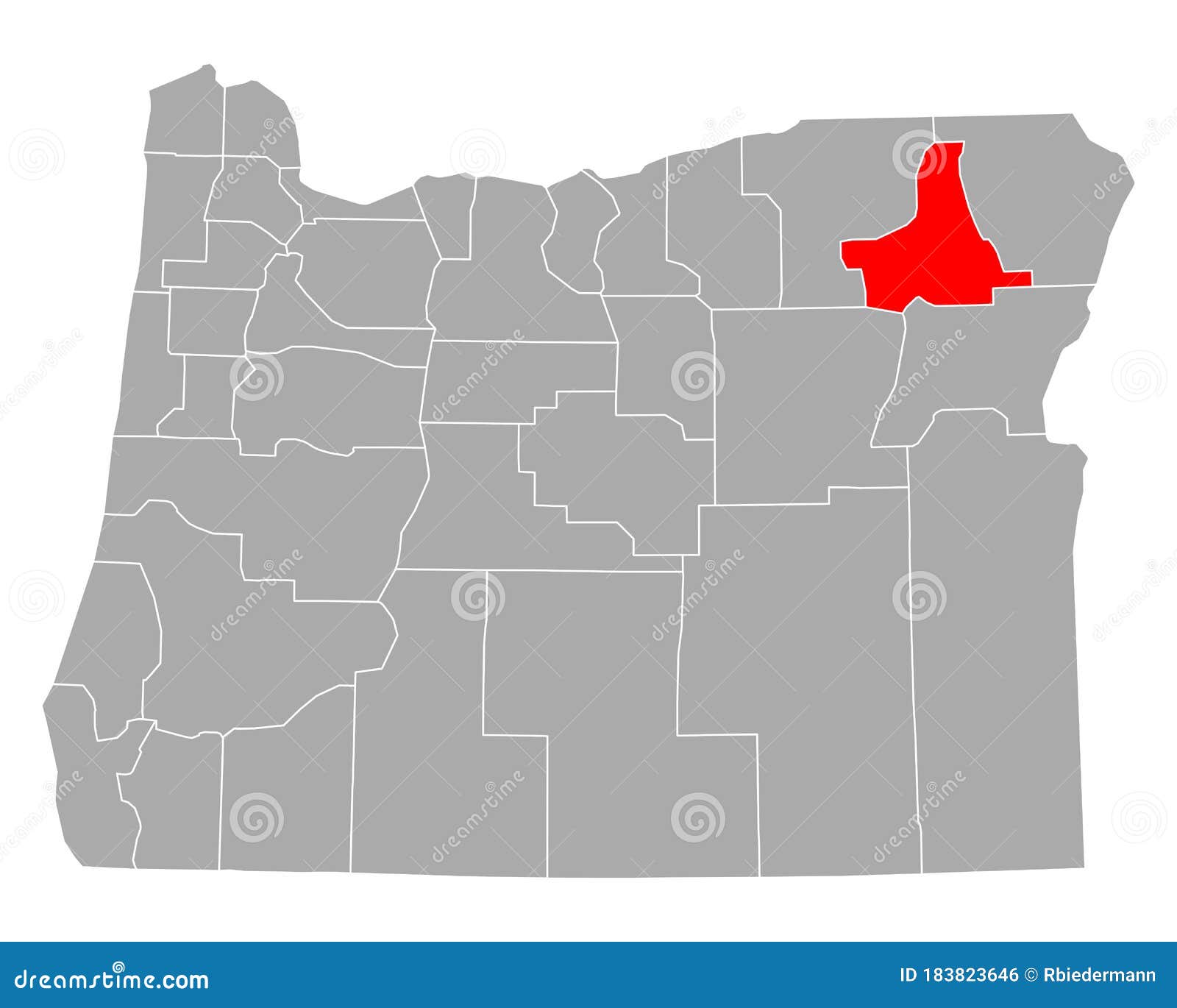 Map of Union in Oregon stock vector. Illustration of location - 183823646