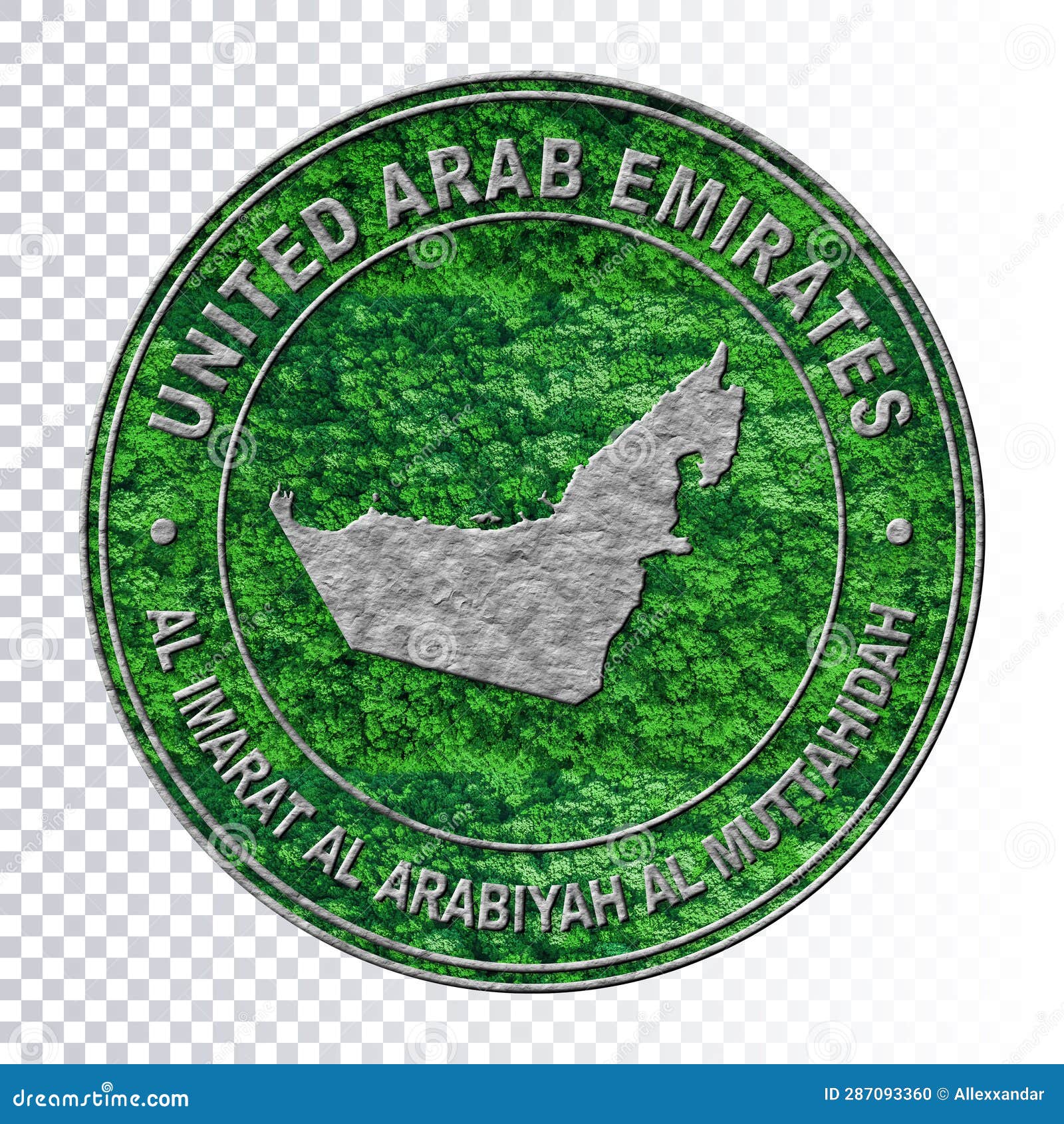 Map of United Arab Emirates, Environment Concept, Co2 Emission Concept ...