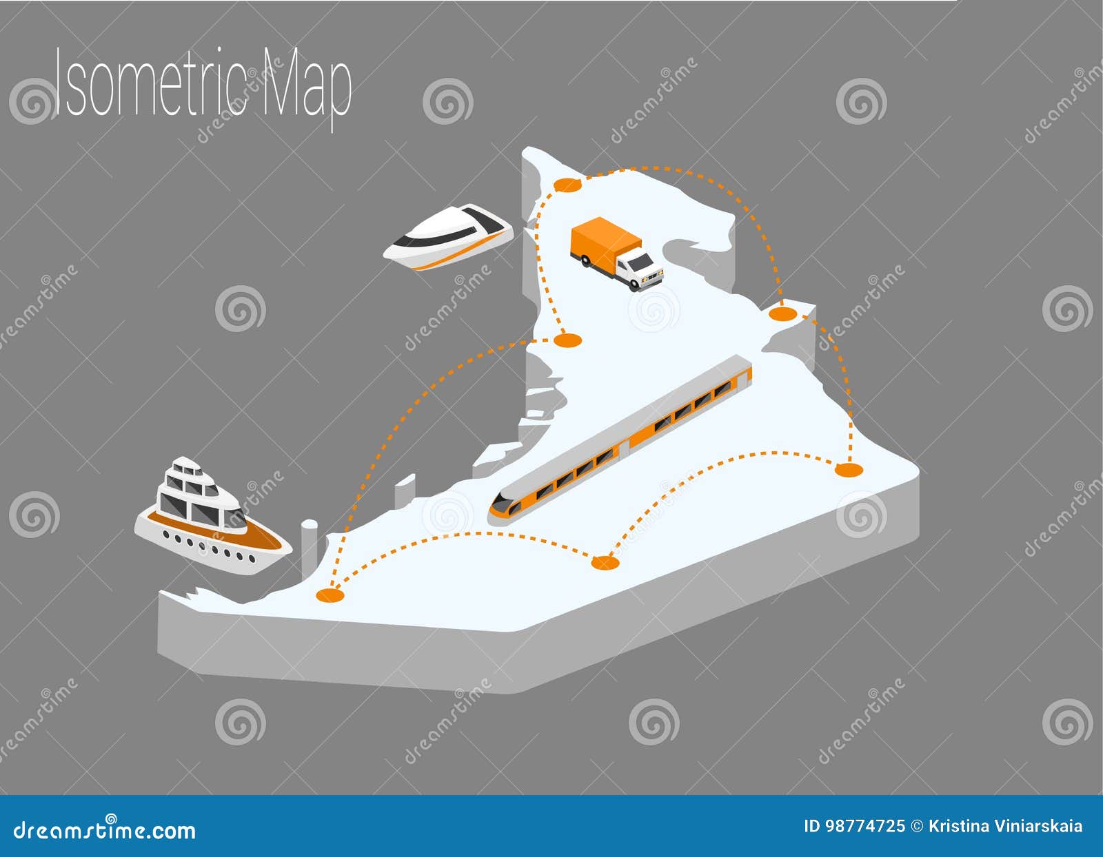 Map United Arab Emirates Isometric Concept. Stock Vector - Illustration ...