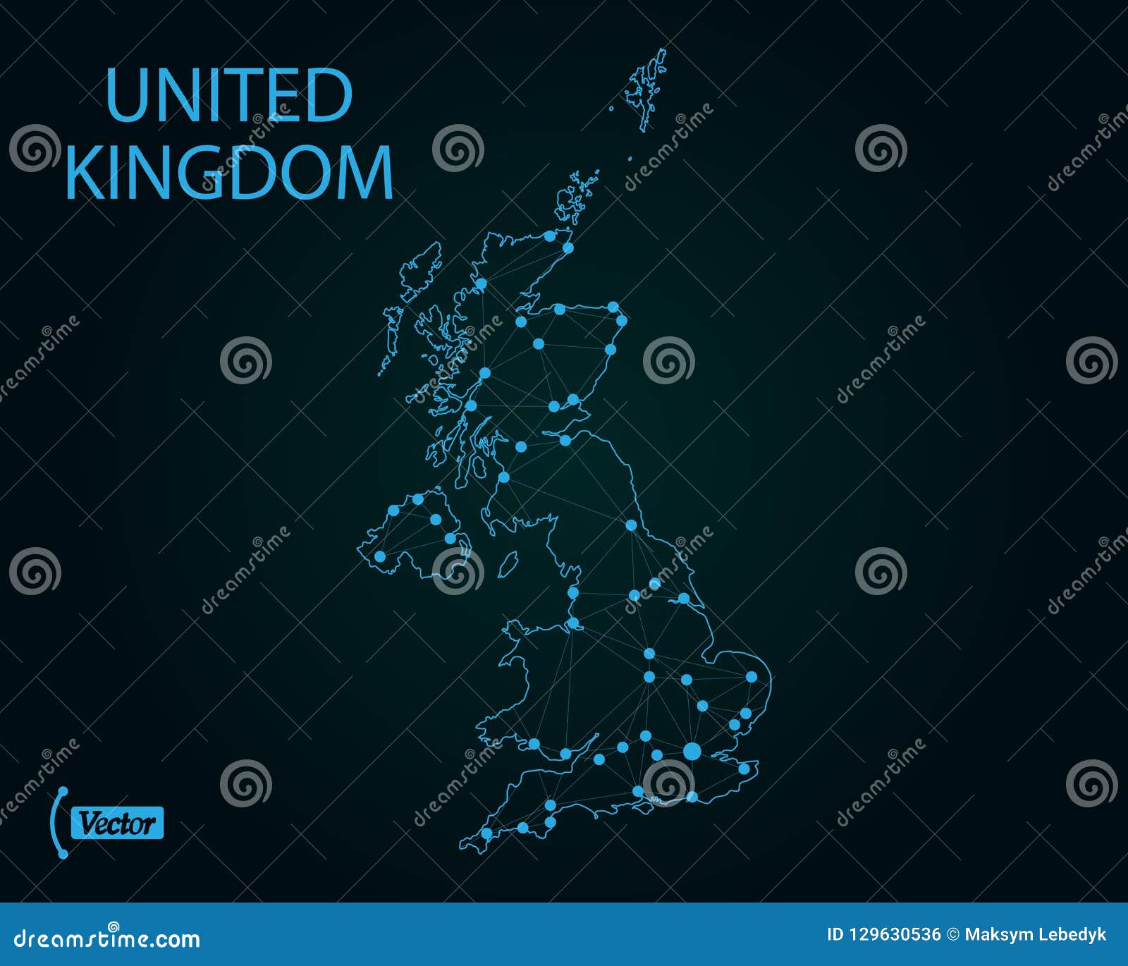 Map of United Kingdom. Vector Illustration. World Map Stock ...