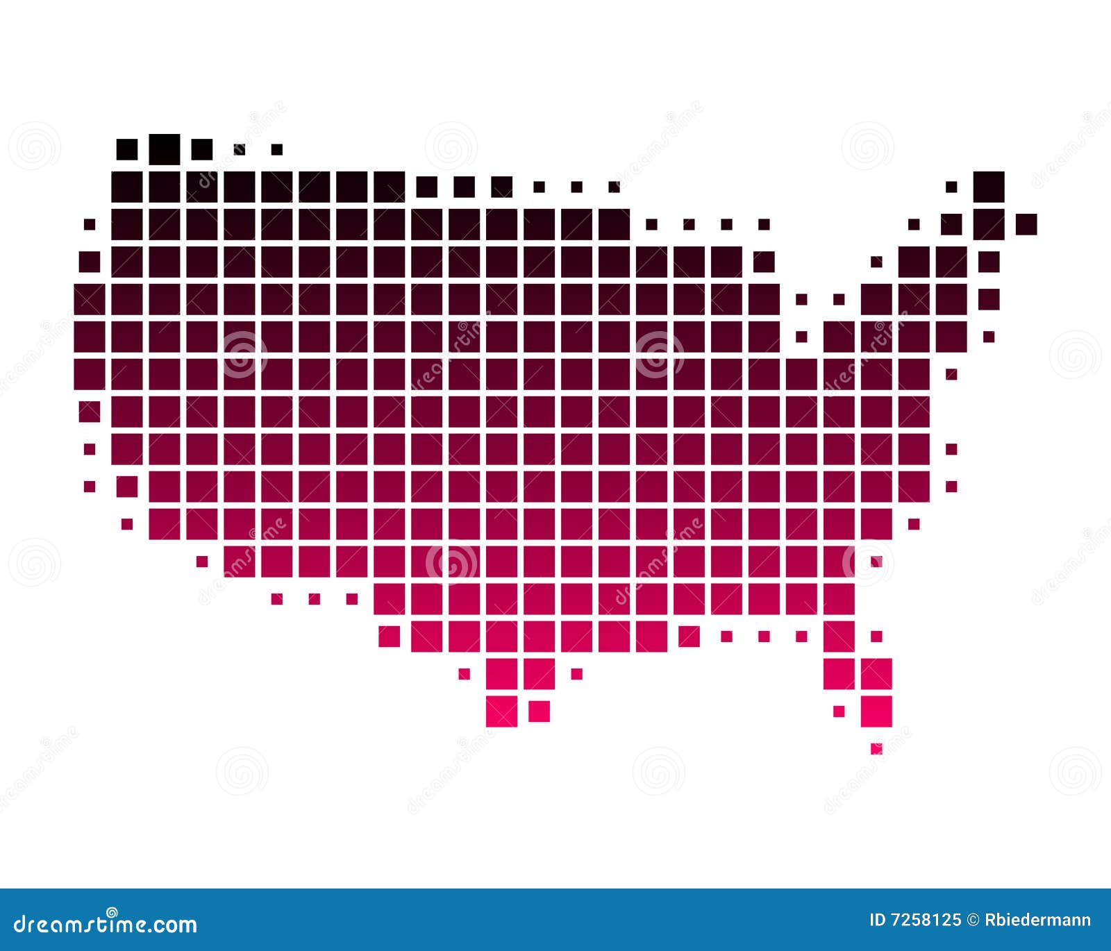 Map of United States of America Stock Vector - Illustration of earth ...