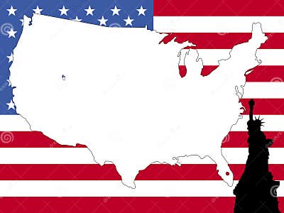 Map of USA background stock vector. Illustration of skyscraper - 2828629