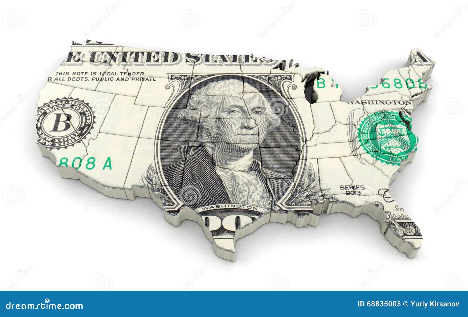 Map of USA with dollar stock illustration. Illustration of loan - 68835003