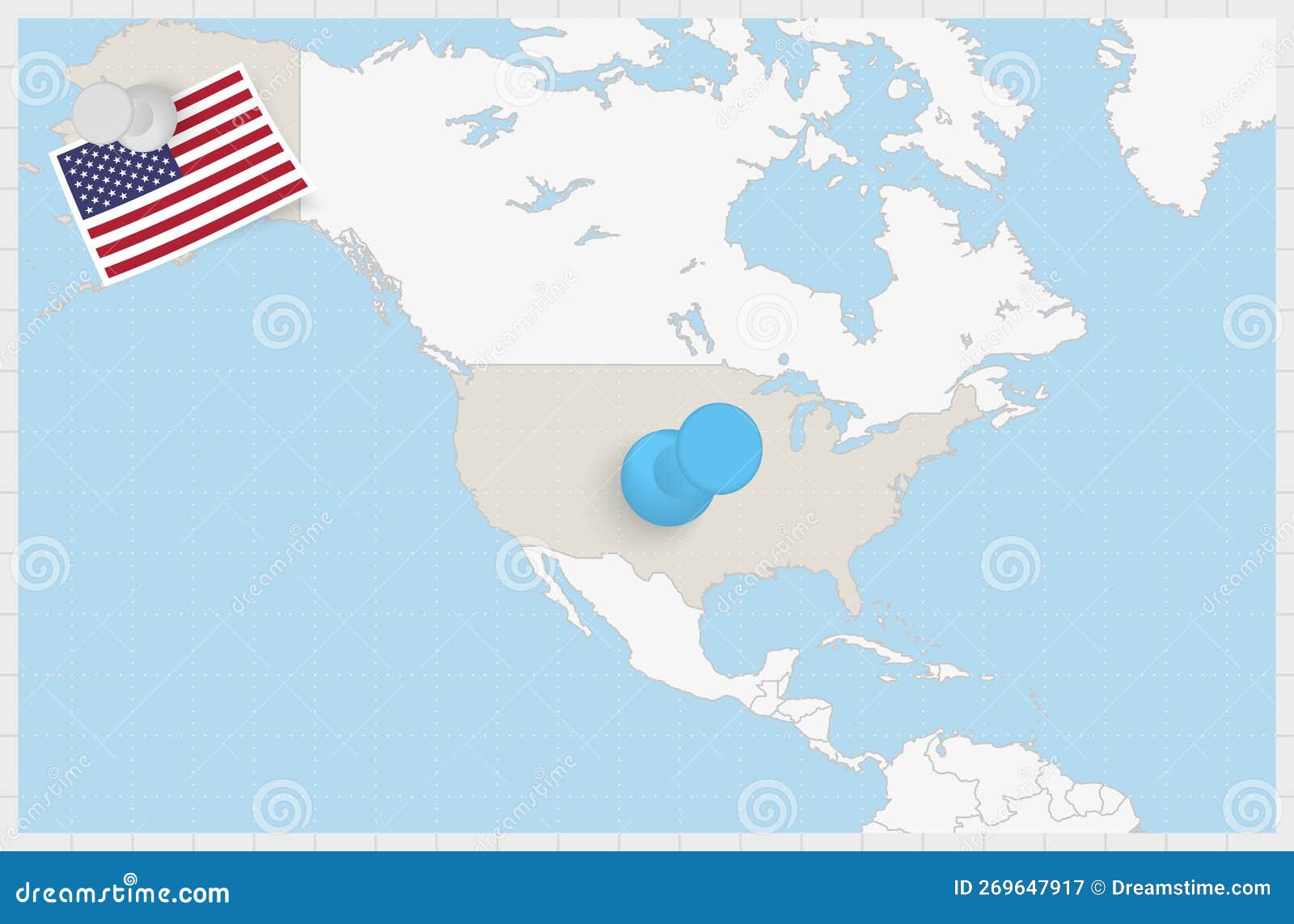 Washington DC Pinned Map Stock Photography | CartoonDealer.com #89015756