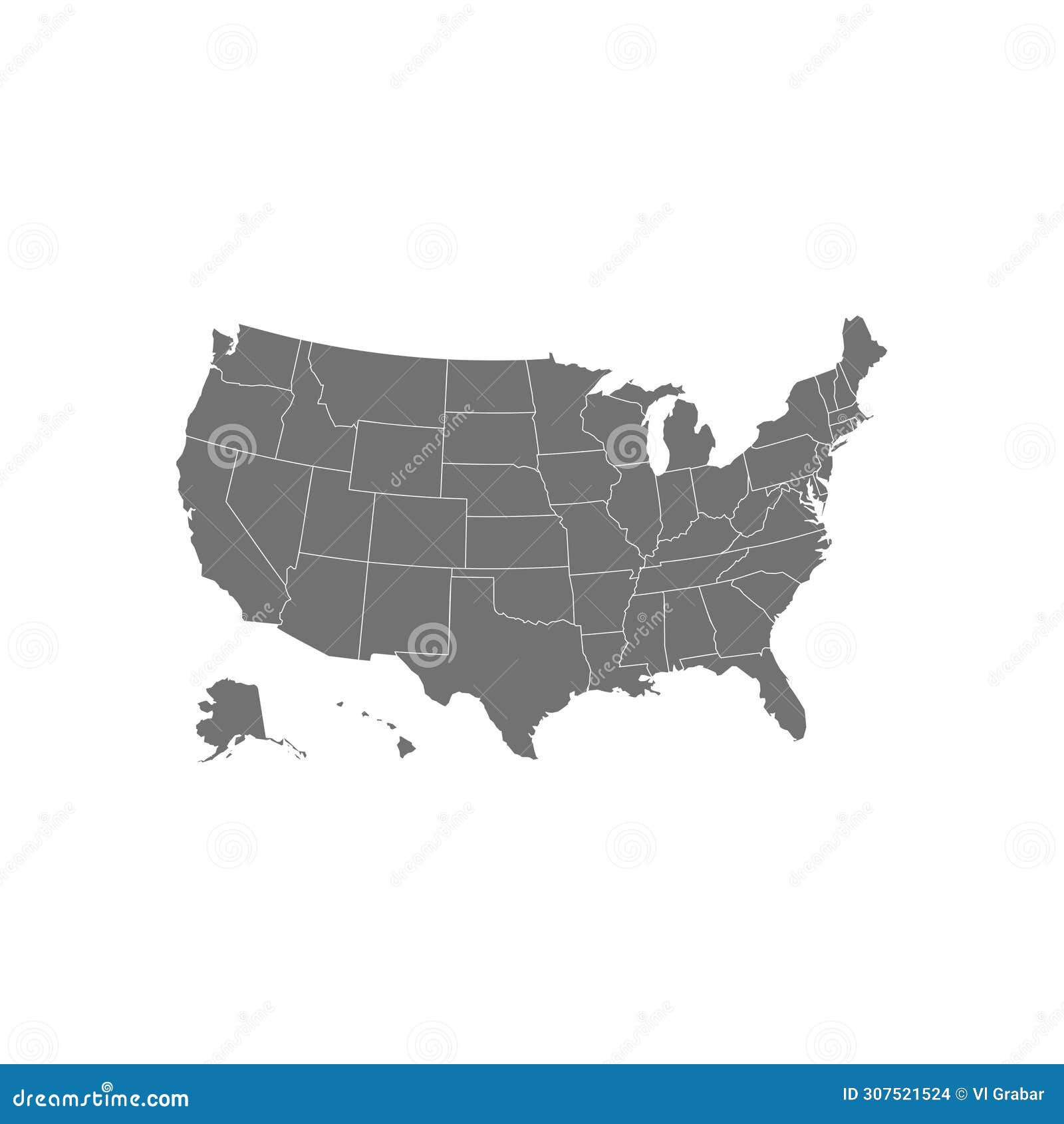 Map of Usa Vector Illustration Stock Vector - Illustration of america ...