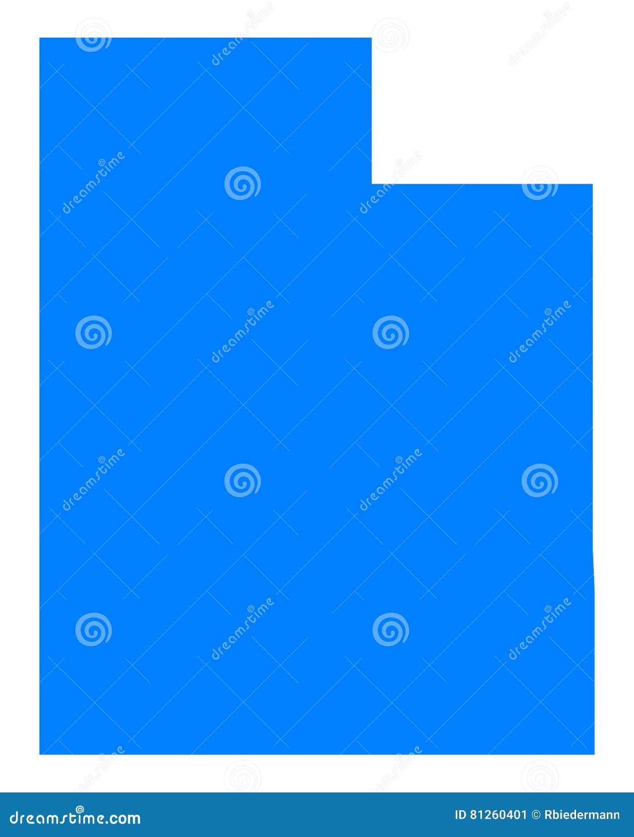 Map of Utah stock vector. Illustration of united, america - 81260401