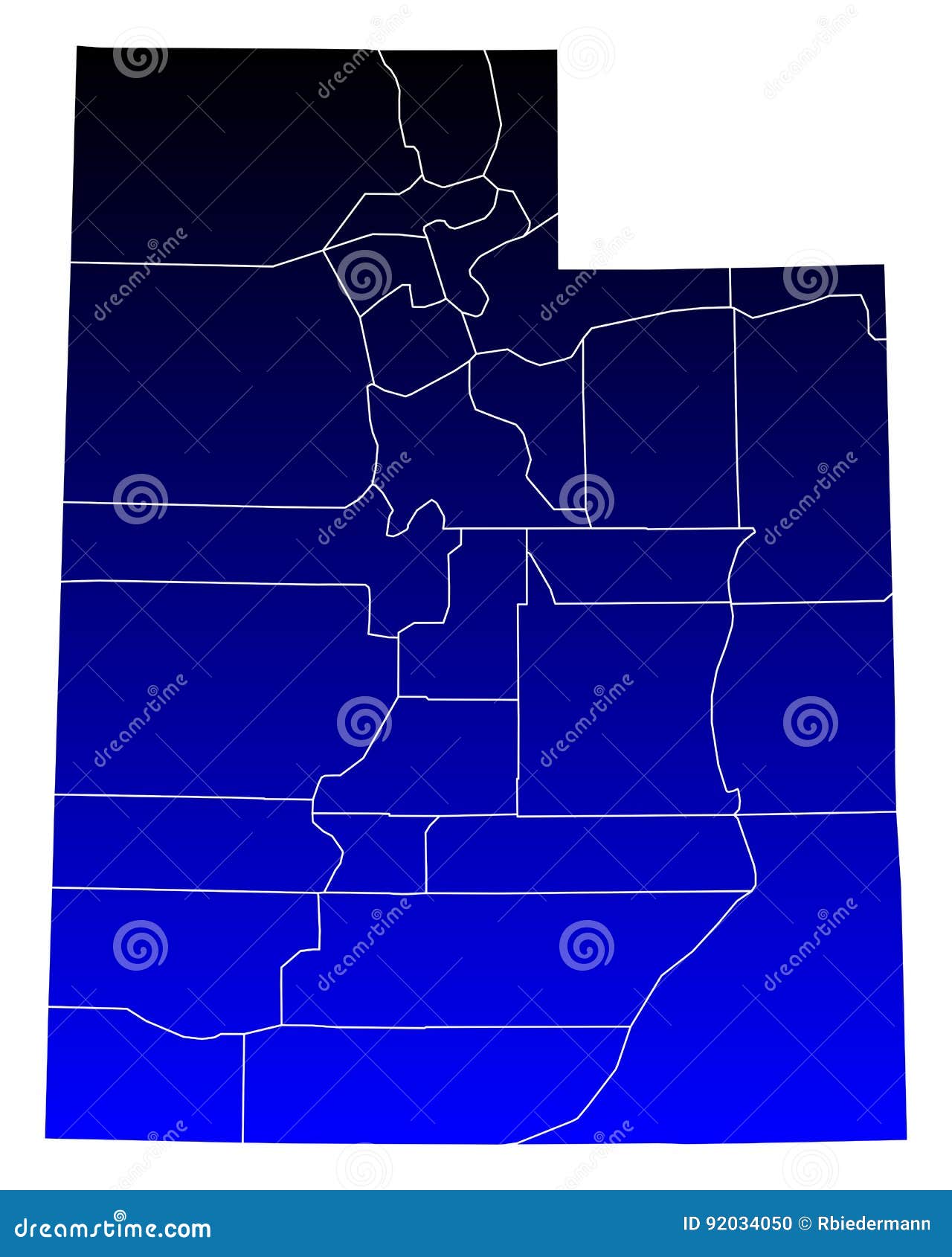 Map of Utah stock vector. Illustration of geography, state - 92034050