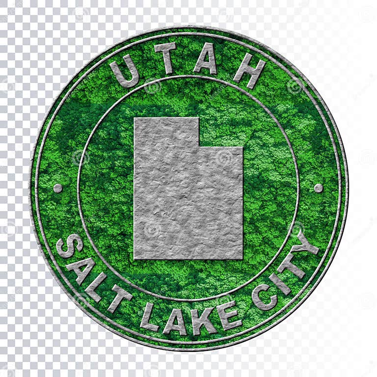 Map of Utah, Environment Concept, Co2 Emission Concept Stock ...