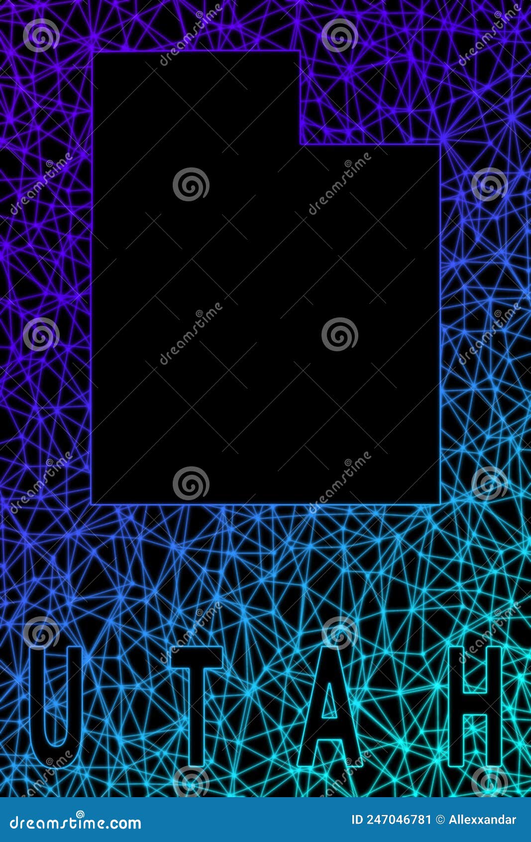 Utah Line Art Map Cartoon Vector | CartoonDealer.com #126790127