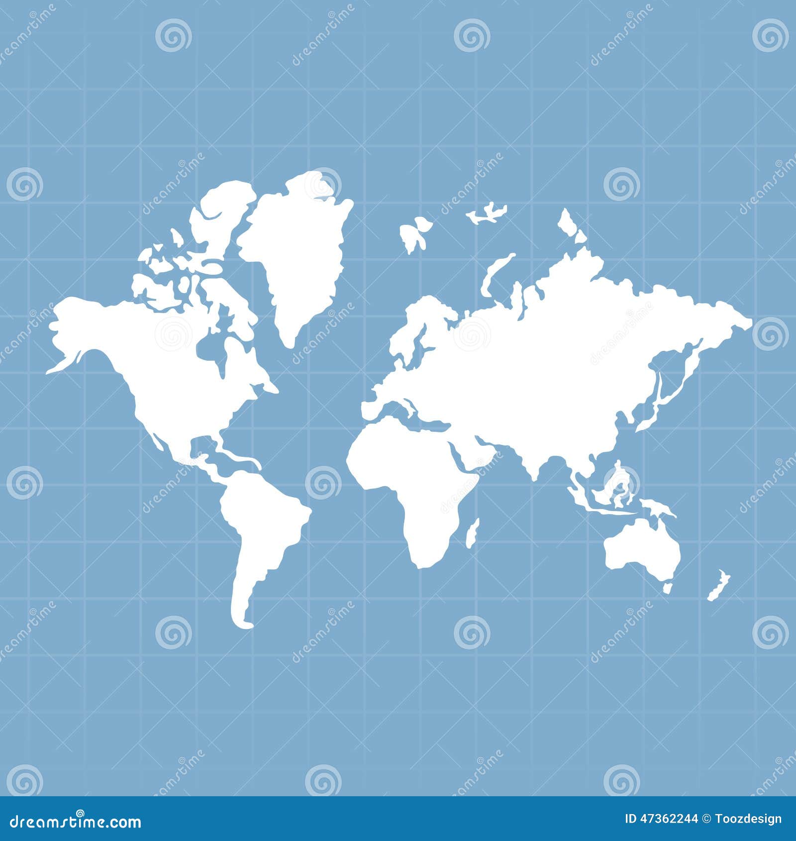 Map_vector_blue stock vector. Illustration of americas - 47362244