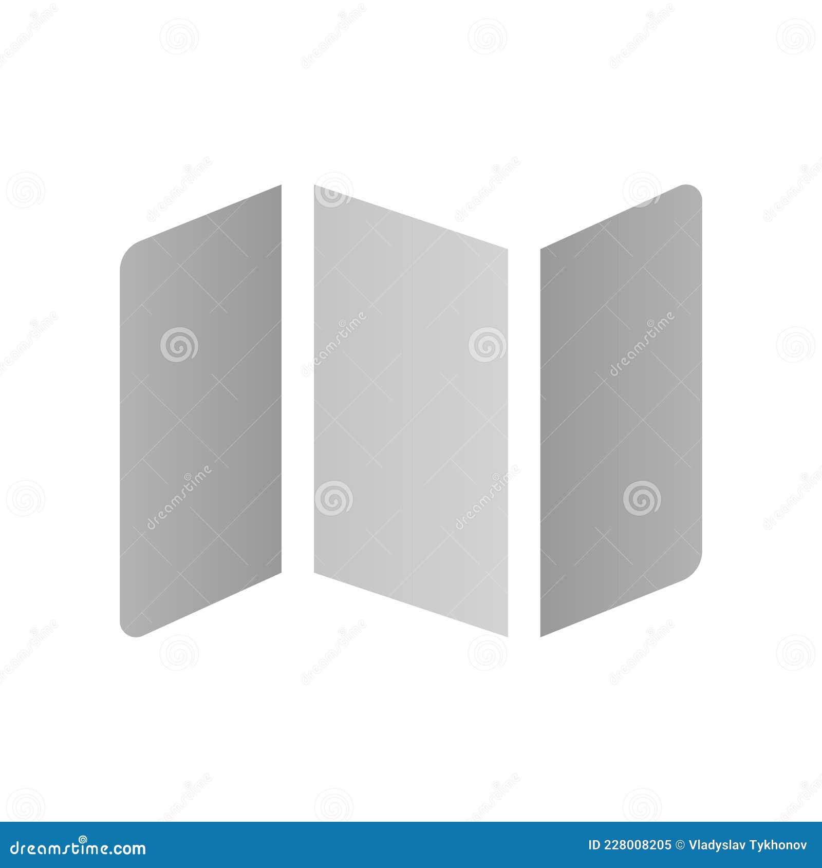 Map Vector Icon. Grey Map Navigation Symbol. Vector EPS 10 Stock Vector ...