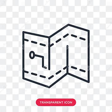 Map Vector Icon Isolated on Transparent Background, Map Logo Design ...