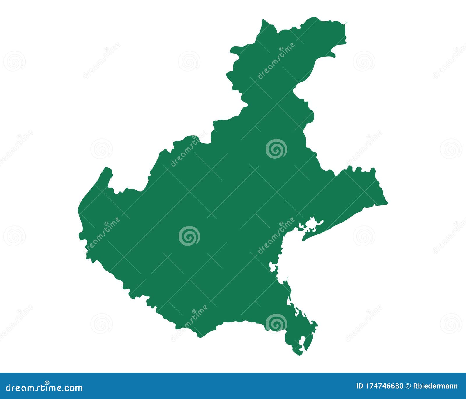 Map of Veneto stock vector. Illustration of cartography - 174746680