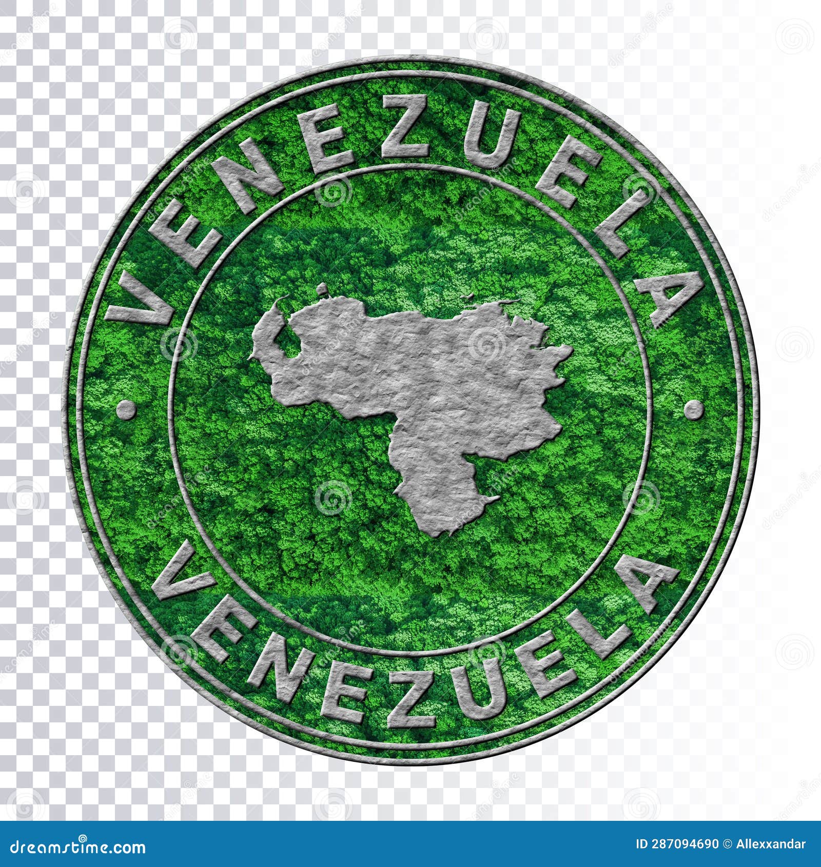 Map of Venezuela, Environment Concept, Co2 Emission Concept Stock ...