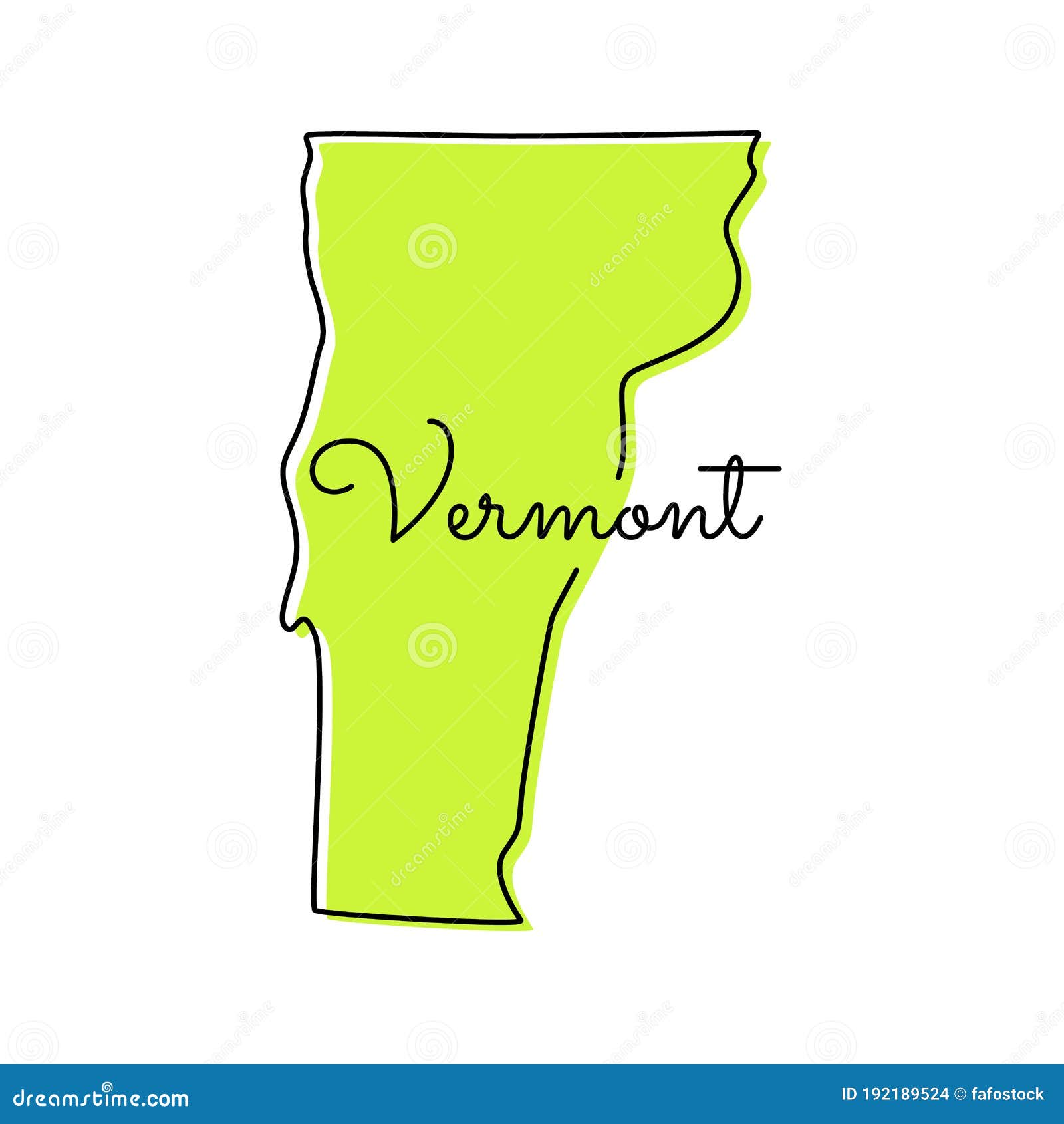 Vermont Vector American Poster. USA Travel Illustration. United States ...