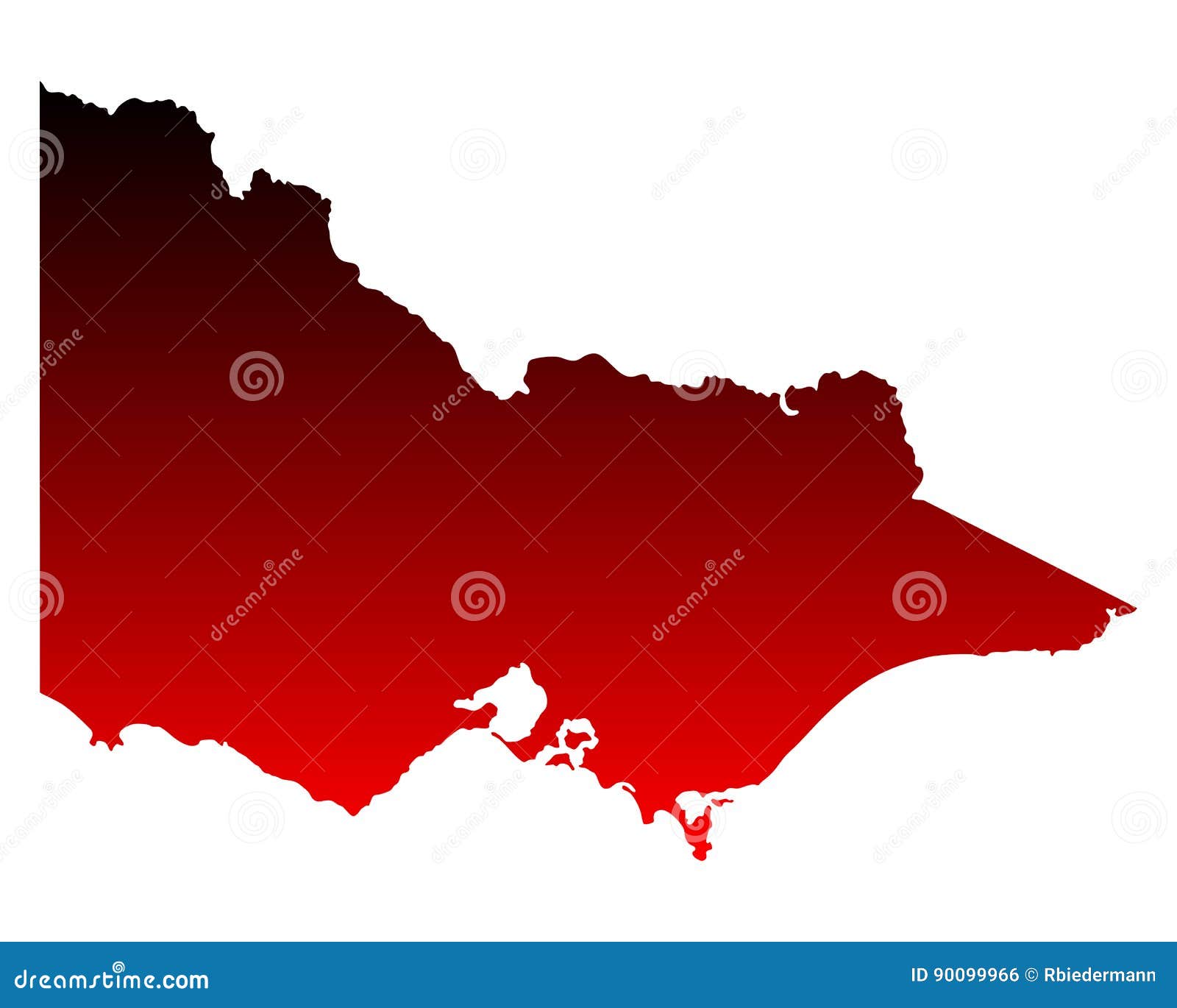Map of Victoria stock vector. Illustration of vector - 90099966