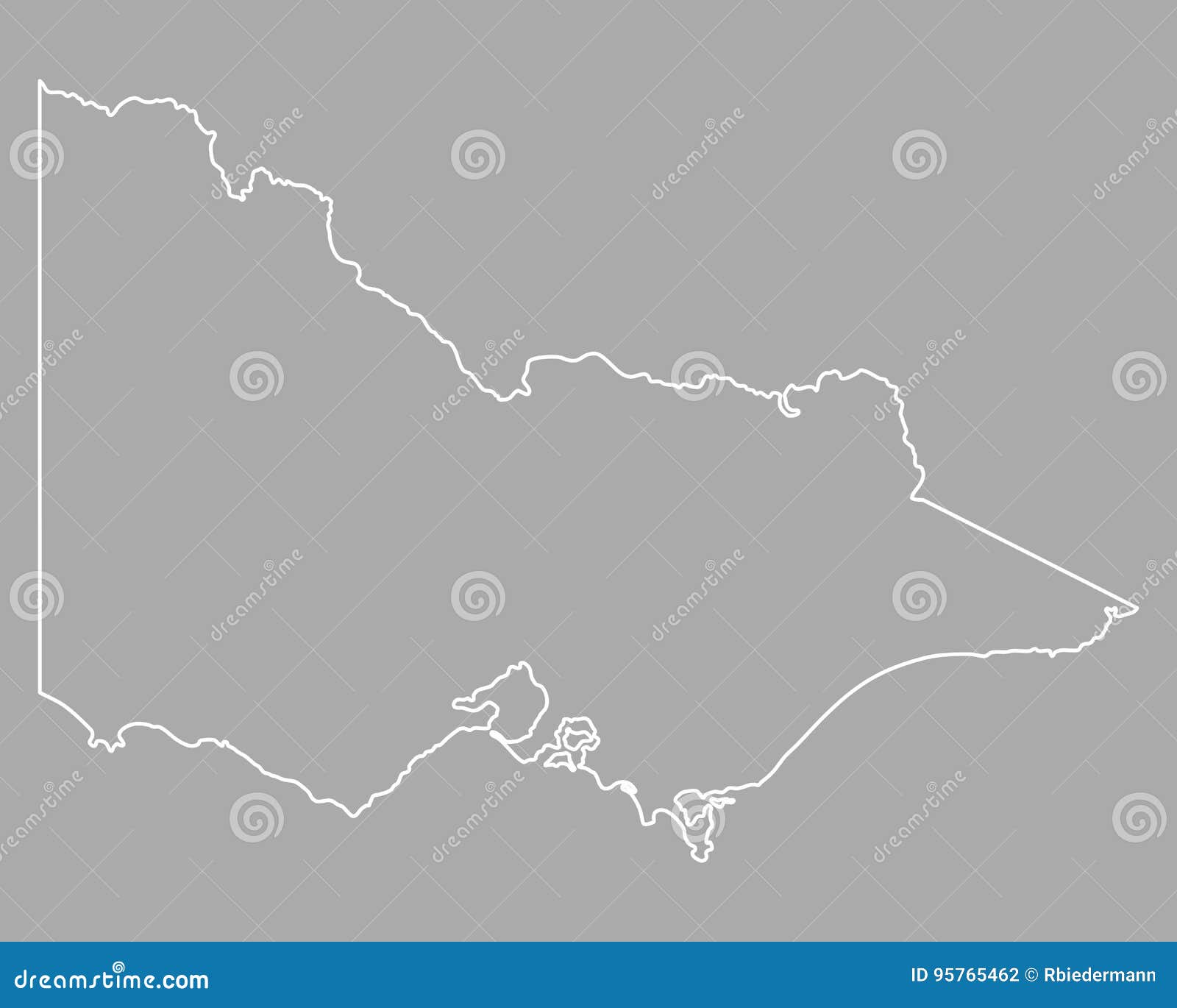 Map of Victoria stock vector. Illustration of federal - 95765462