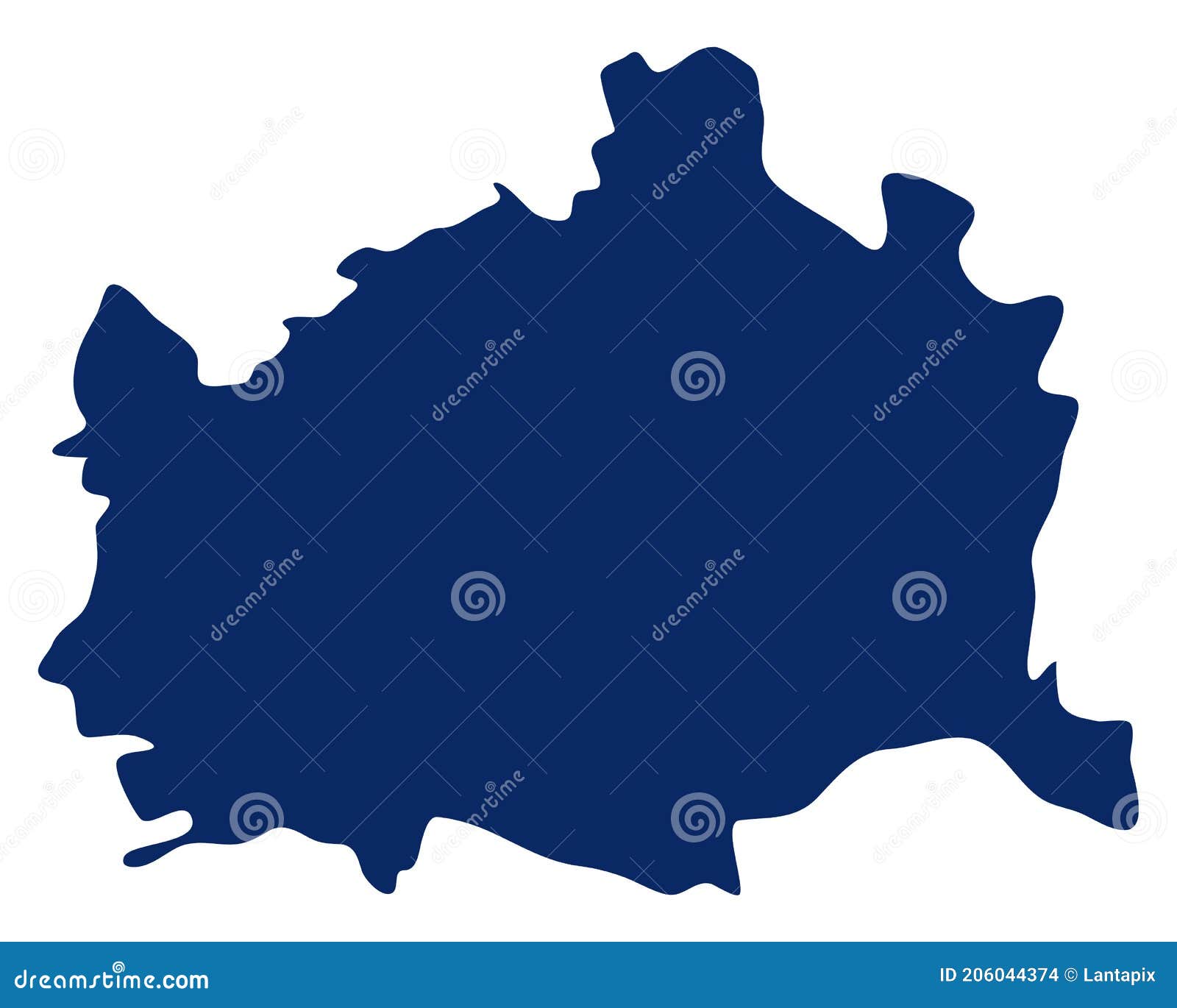 Map of Vienna in Blue Colour Stock Vector - Illustration of sign ...