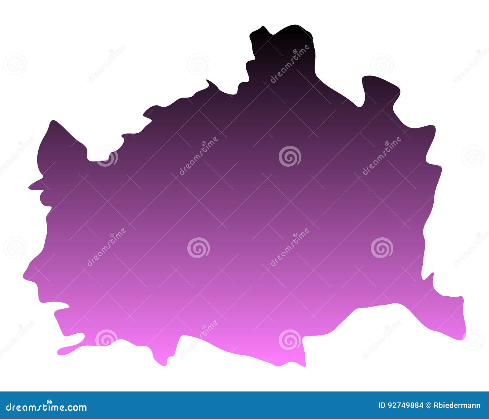 Map of Vienna stock vector. Illustration of travel, contour - 92749884