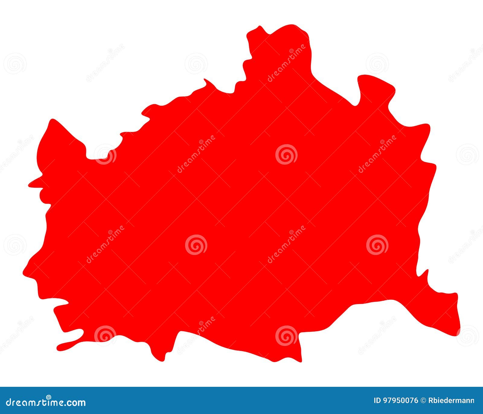 Map of Vienna stock vector. Illustration of isolated - 97950076