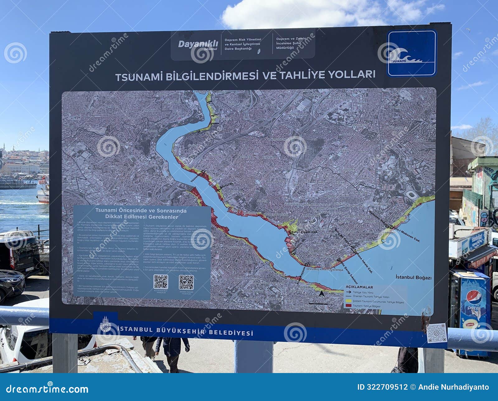 Map View Around Istanbul Bosphorus Bridge Editorial Photography - Image ...