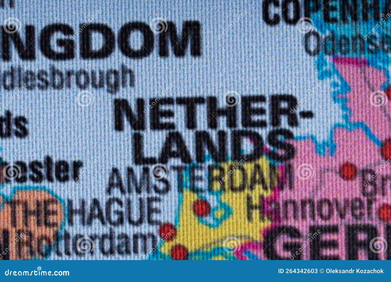 Map View of Netherlands on a Geographical Globe. Stock Image - Image of ...