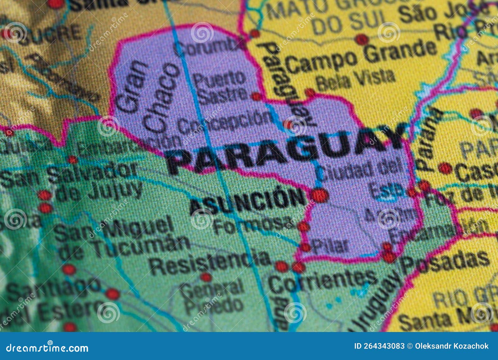 Paraguay Geographical Map