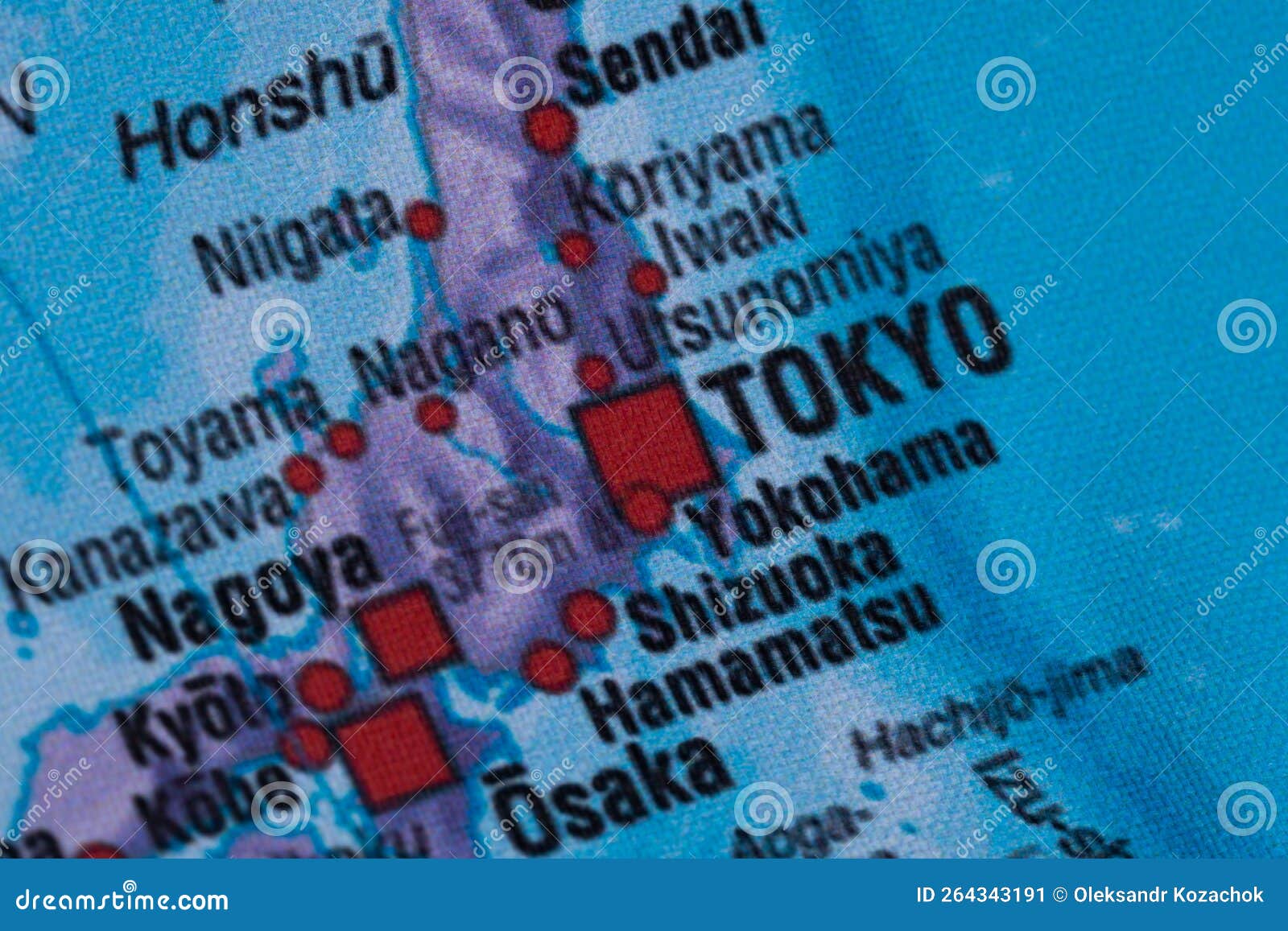 Map View of Tokyo on a Geographical Globe. Stock Image - Image of kobe ...