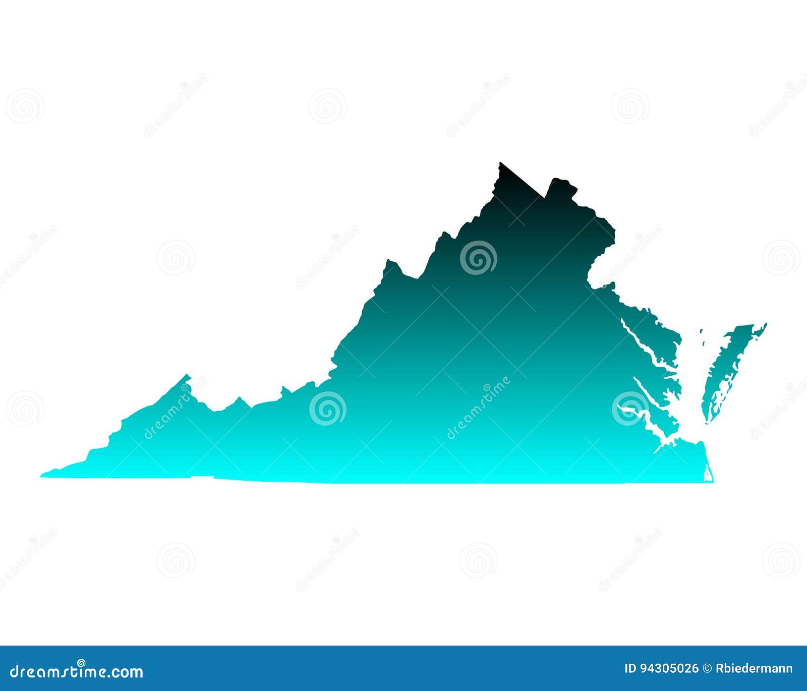 Map of Virginia stock vector. Illustration of federal - 94305026