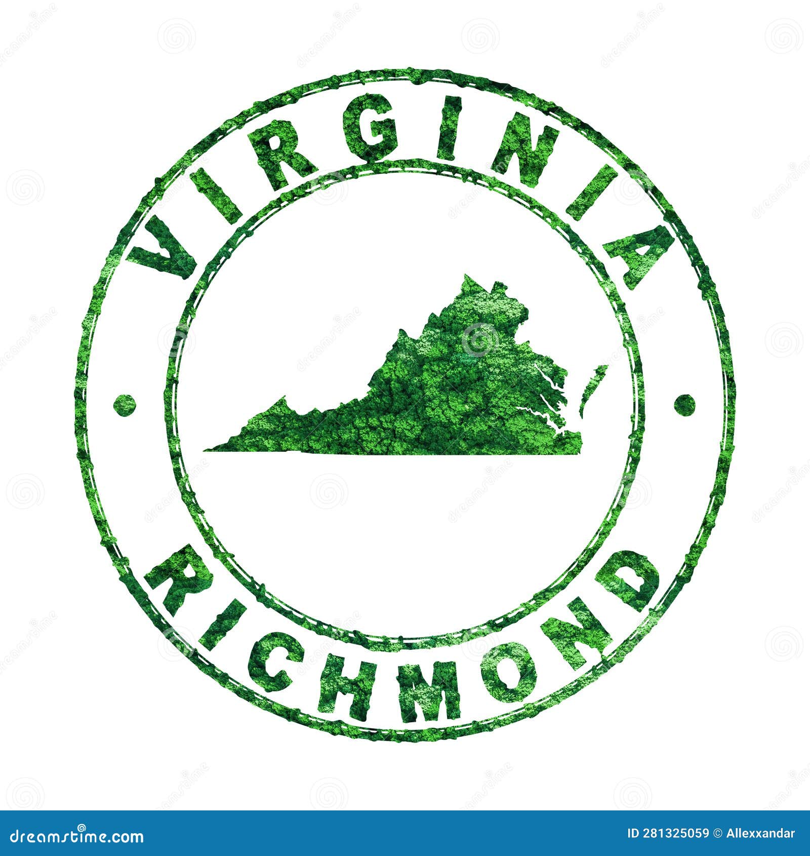Map of Virginia, Postal Stamp, Sustainable Development, CO2 Emission ...