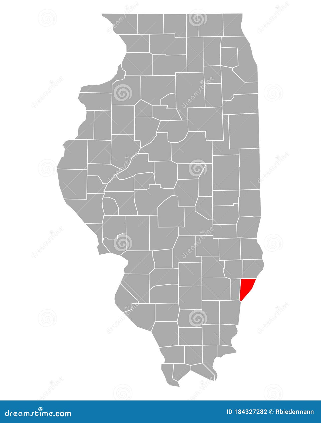 Map of Wabash in Illinois stock vector. Illustration of contour - 184327282