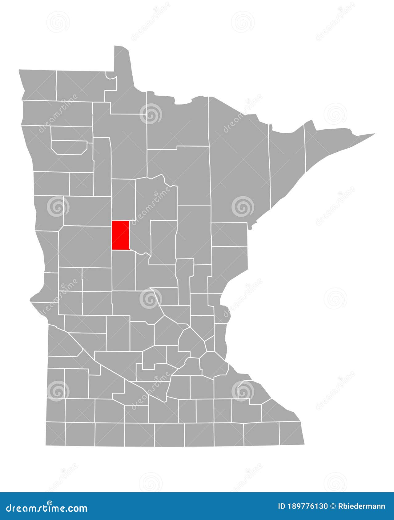 Map of Wadena in Minnesota stock vector. Illustration of county - 189776130