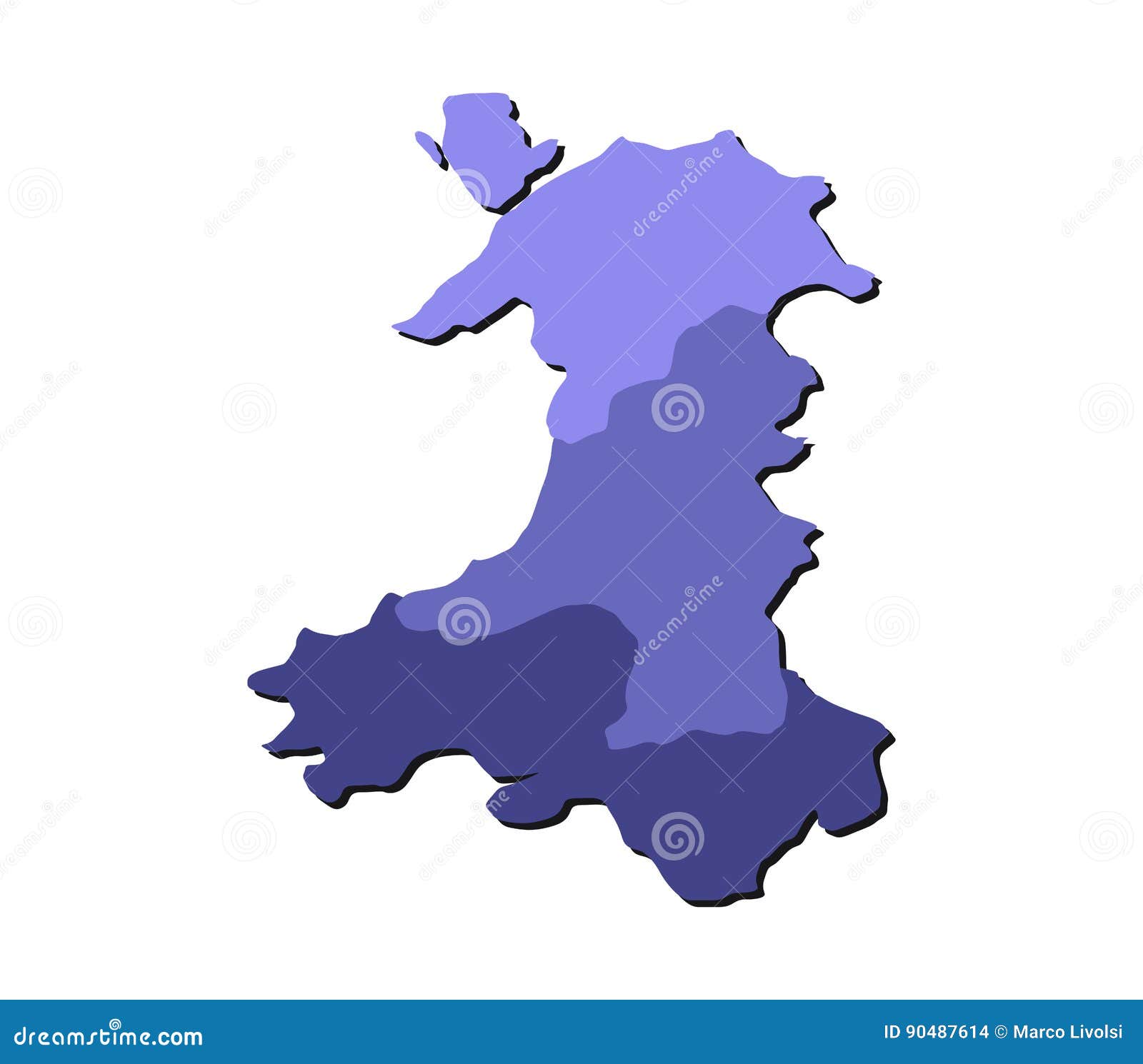 Svg Map Of Wales