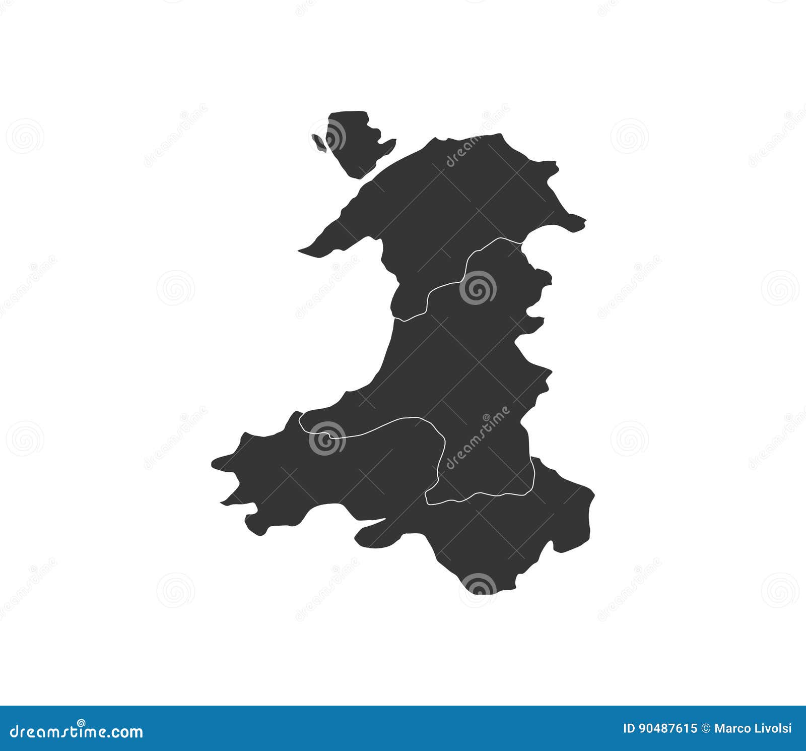 Svg Map Of Wales