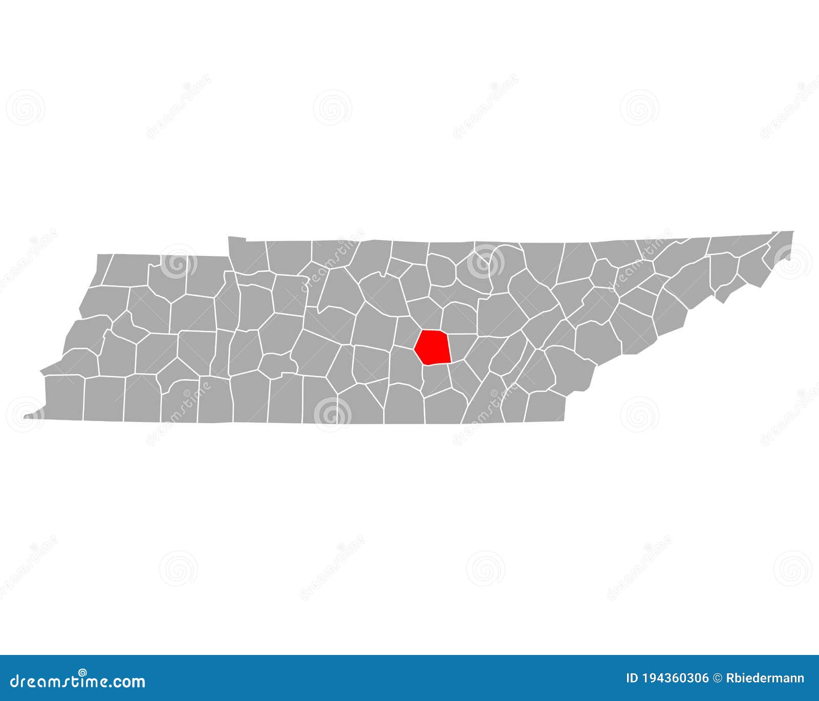 Map of Warren in Tennessee stock vector. Illustration of isolated ...