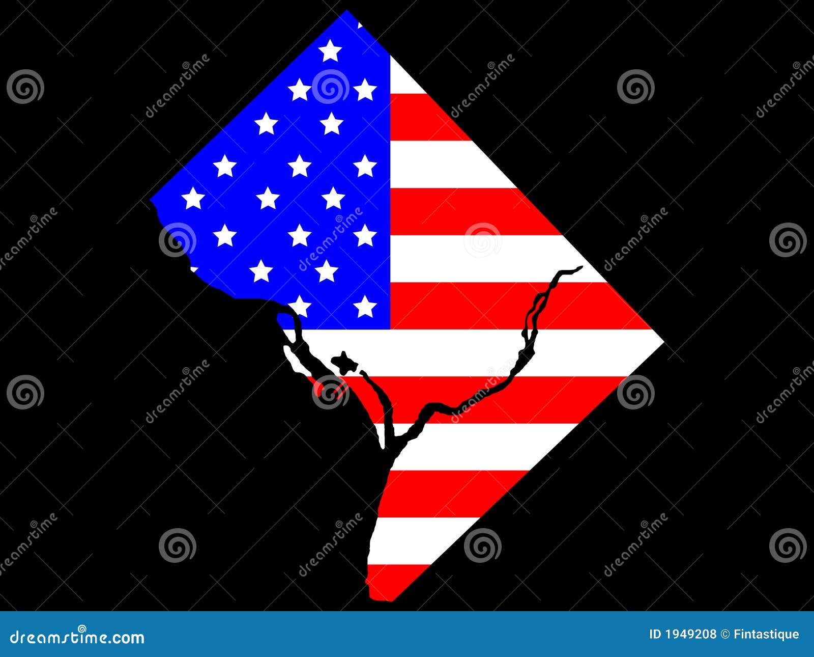 Map of Washington DC stock vector. Illustration of potomac - 1949208