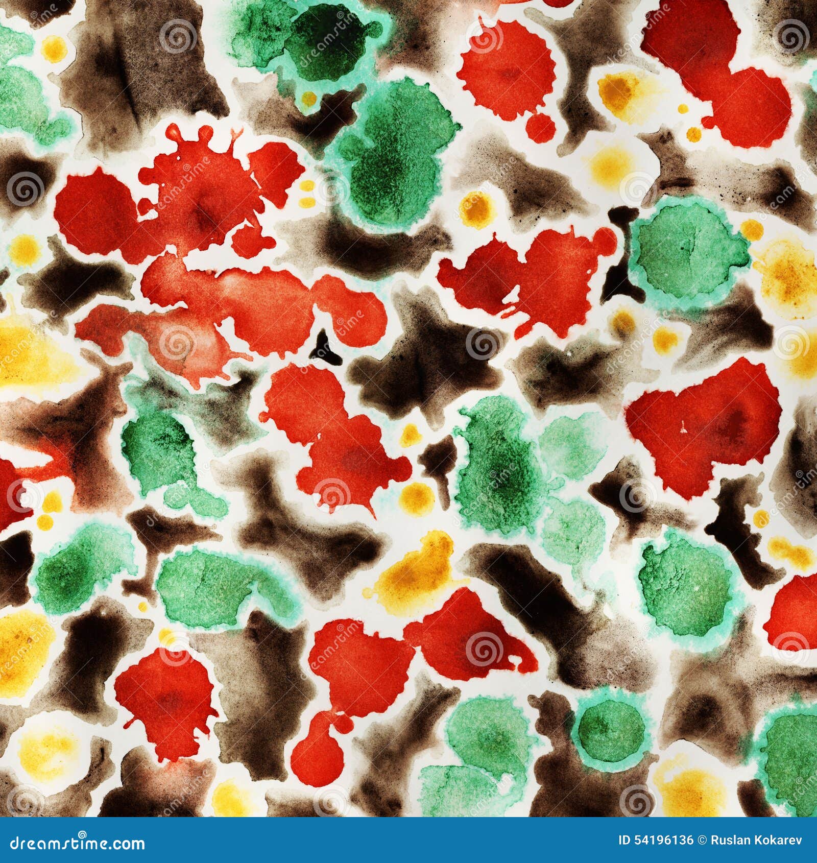 Map of watercolor stains. stock illustration. Illustration of ...