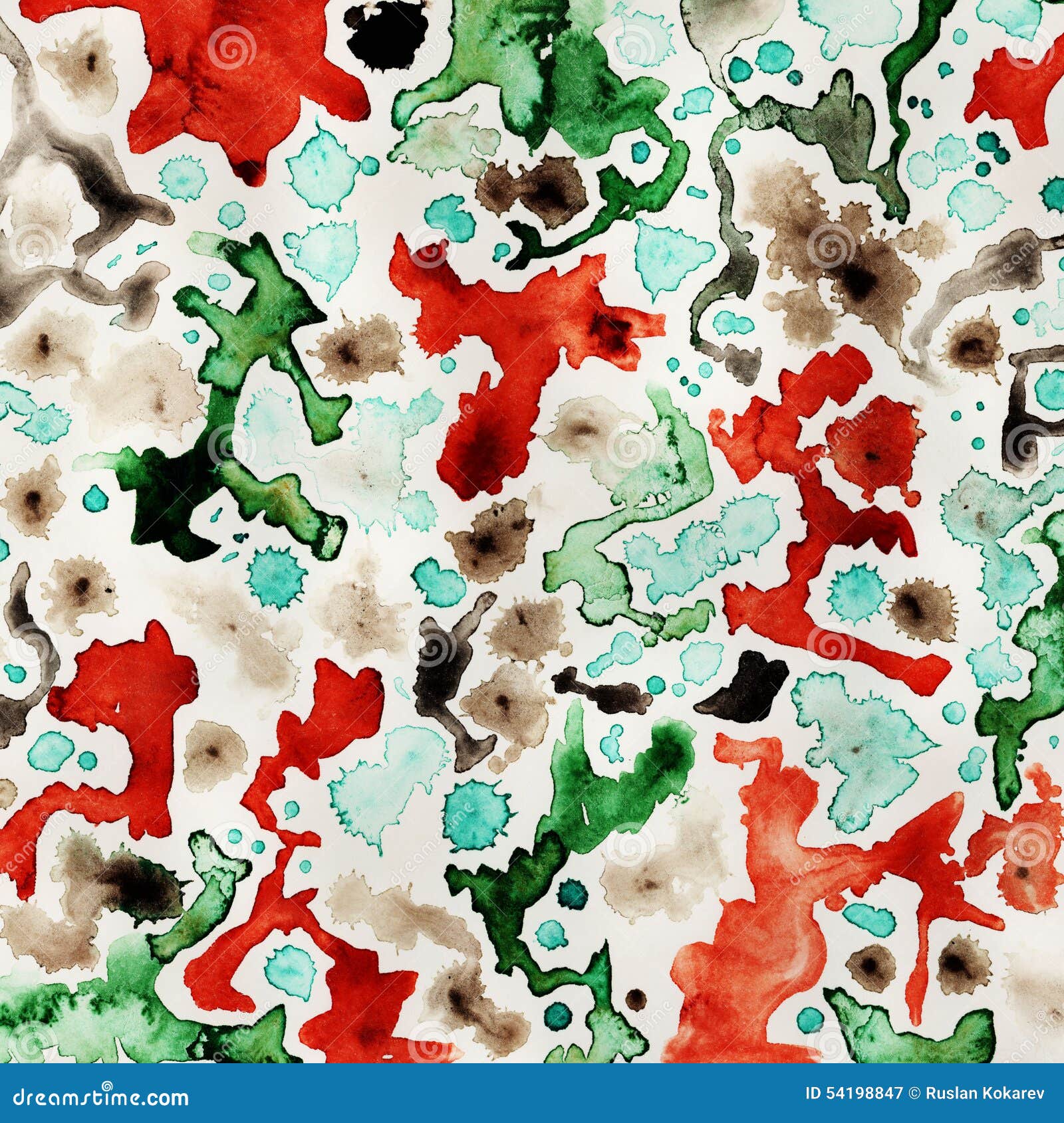 Map of watercolor stains. stock illustration. Illustration of ...