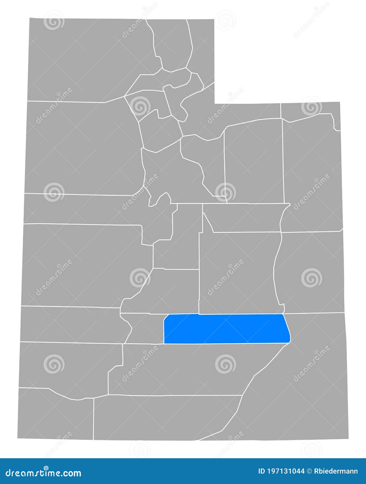 Map Of Wayne In Utah Vector Illustration | CartoonDealer.com #192677924