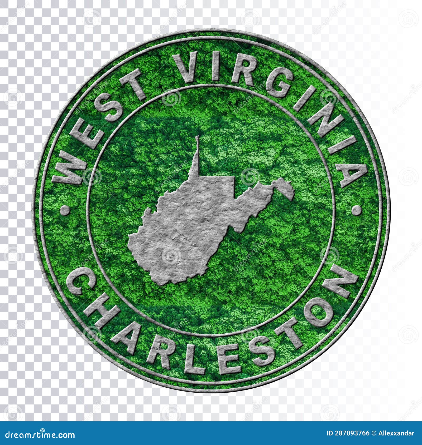 Map of West Virginia, Environment Concept, Co2 Emission Concept Stock ...