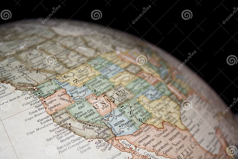 Map of Western United States Stock Image - Image of america, city: 5421865