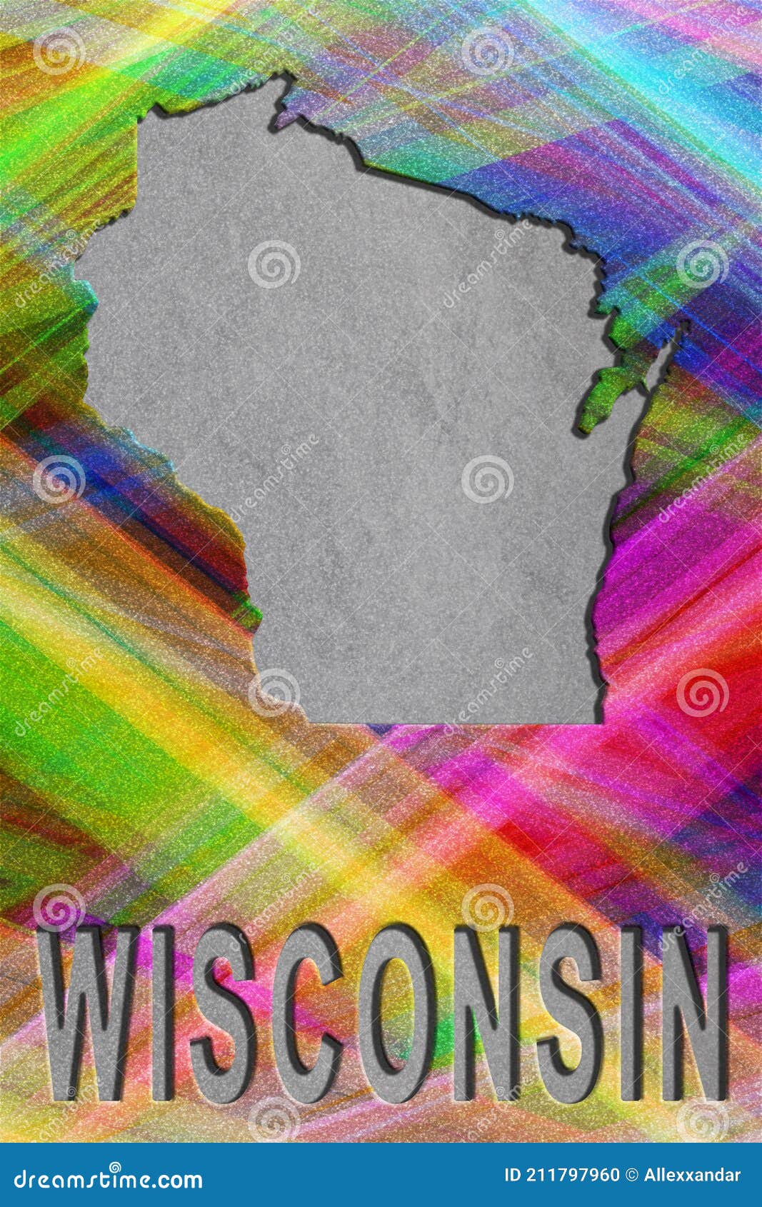 Colorful Wisconsin Political Map With Clearly Labeled, Separated Layers ...