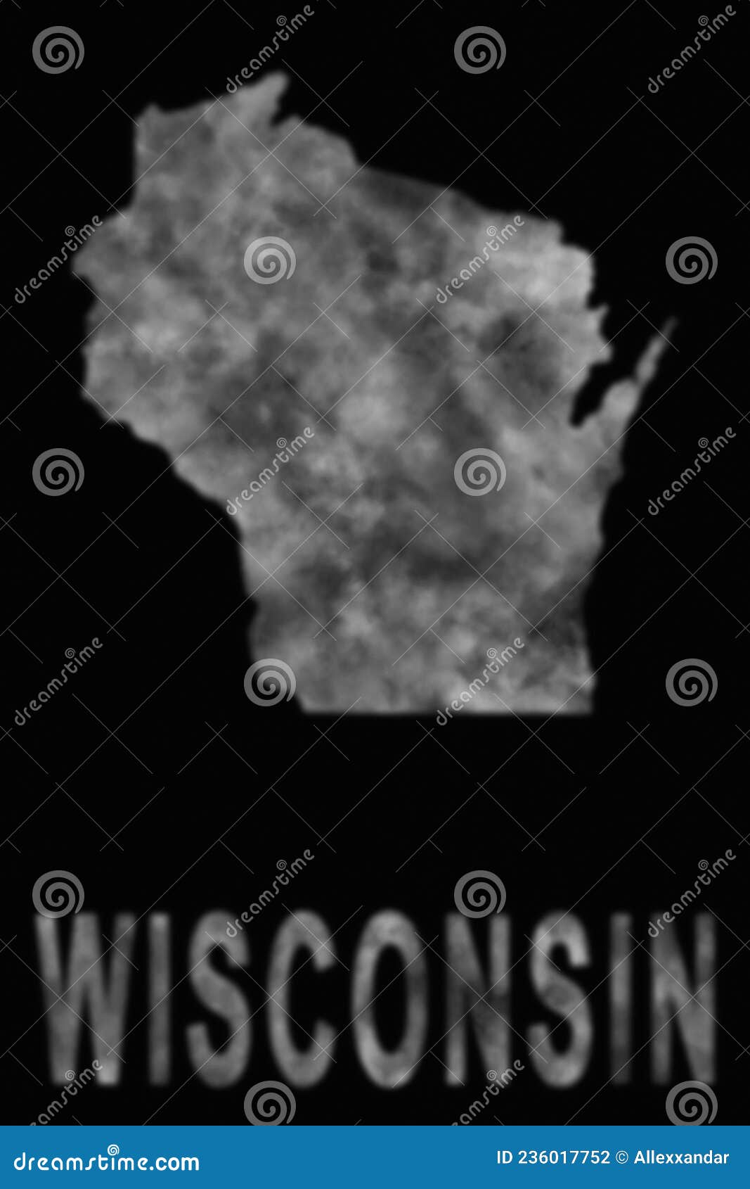 Map of Wisconsin Made of Smoke, Air Pollution Stock Photo - Image of ...